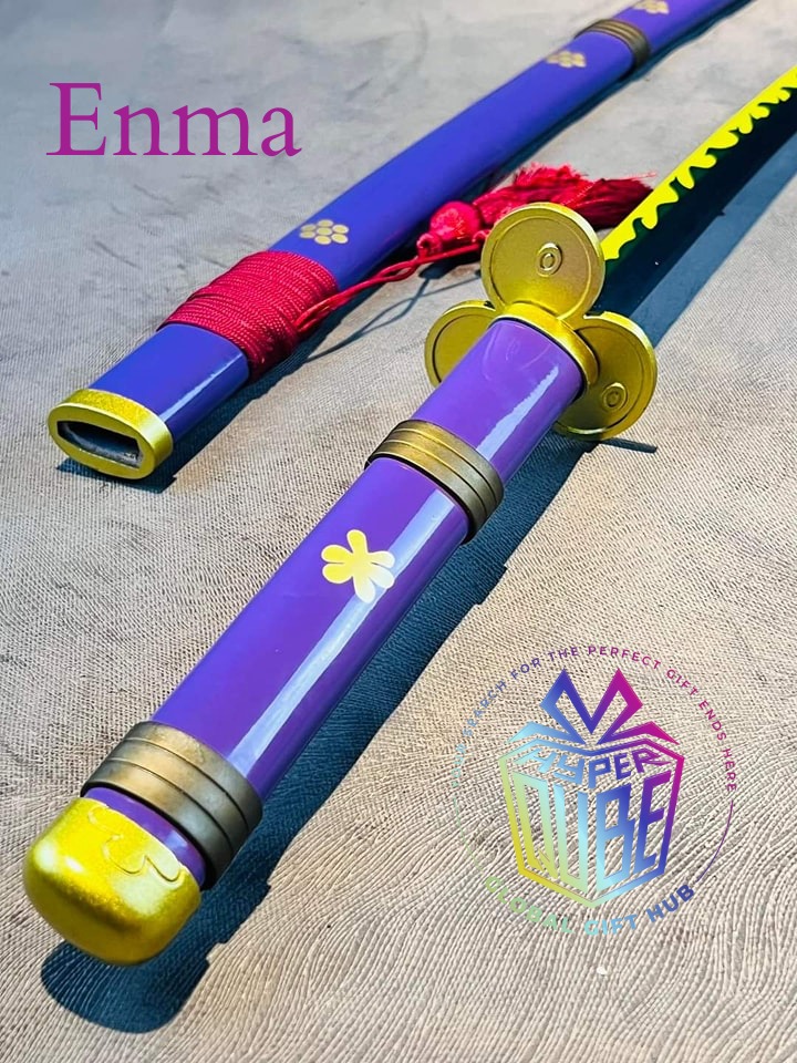 One Piece Zoro Enma Sword, 1045 Carbon Steel Sword, Perfect For Cosplay and Display, Hobbies ...