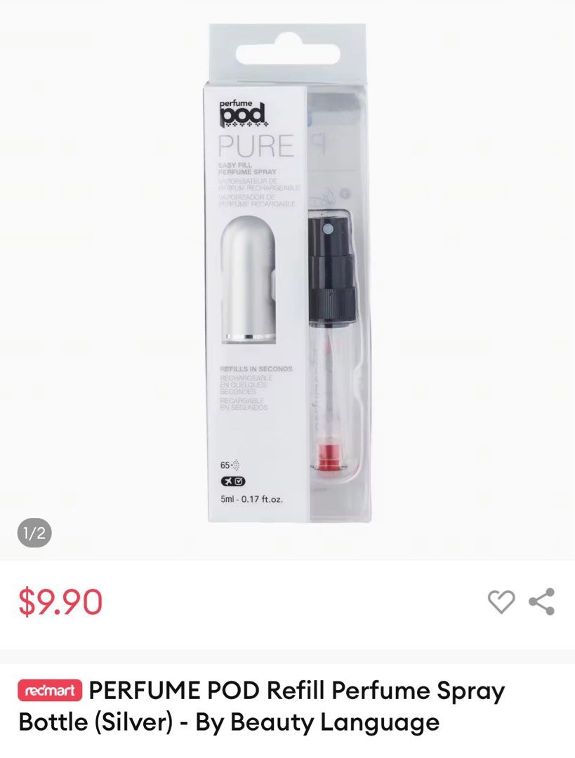 Perfume Pod Spray Bottle, Beauty & Personal Care, Fragrance ...