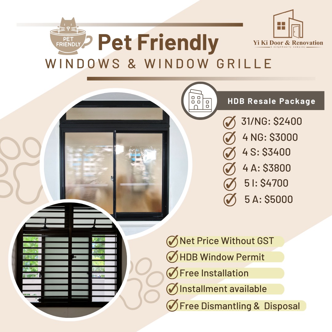 Pet Friendly Sliding Window and Window Grill, Home Services ...