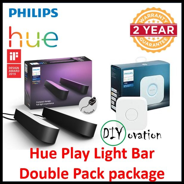 Philips Hue Playbar Package/ Gaming lighting, Furniture & Home Living, Lighting & Fans, Lighting ...