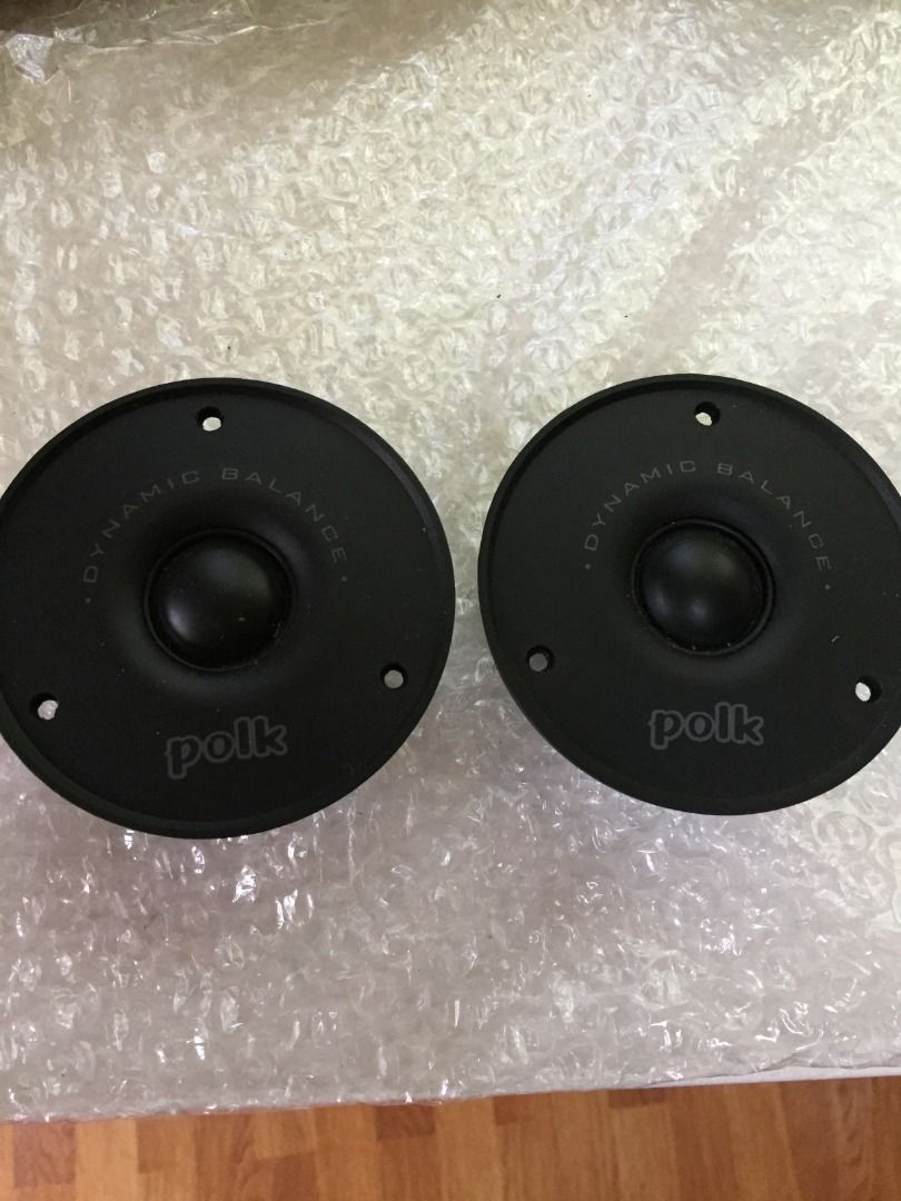 Pair Of Polk Audio Dynamic Balance Tweeter 20-100watts/8ohms 8ohms on ...