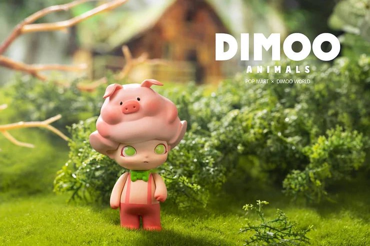 pop mart Dimoo animal pig cat sleeping konatsu can, Hobbies & Toys ...