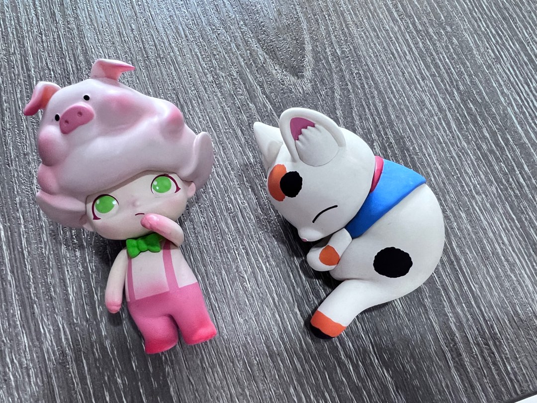 pop mart Dimoo animal pig cat sleeping konatsu can, Hobbies & Toys ...
