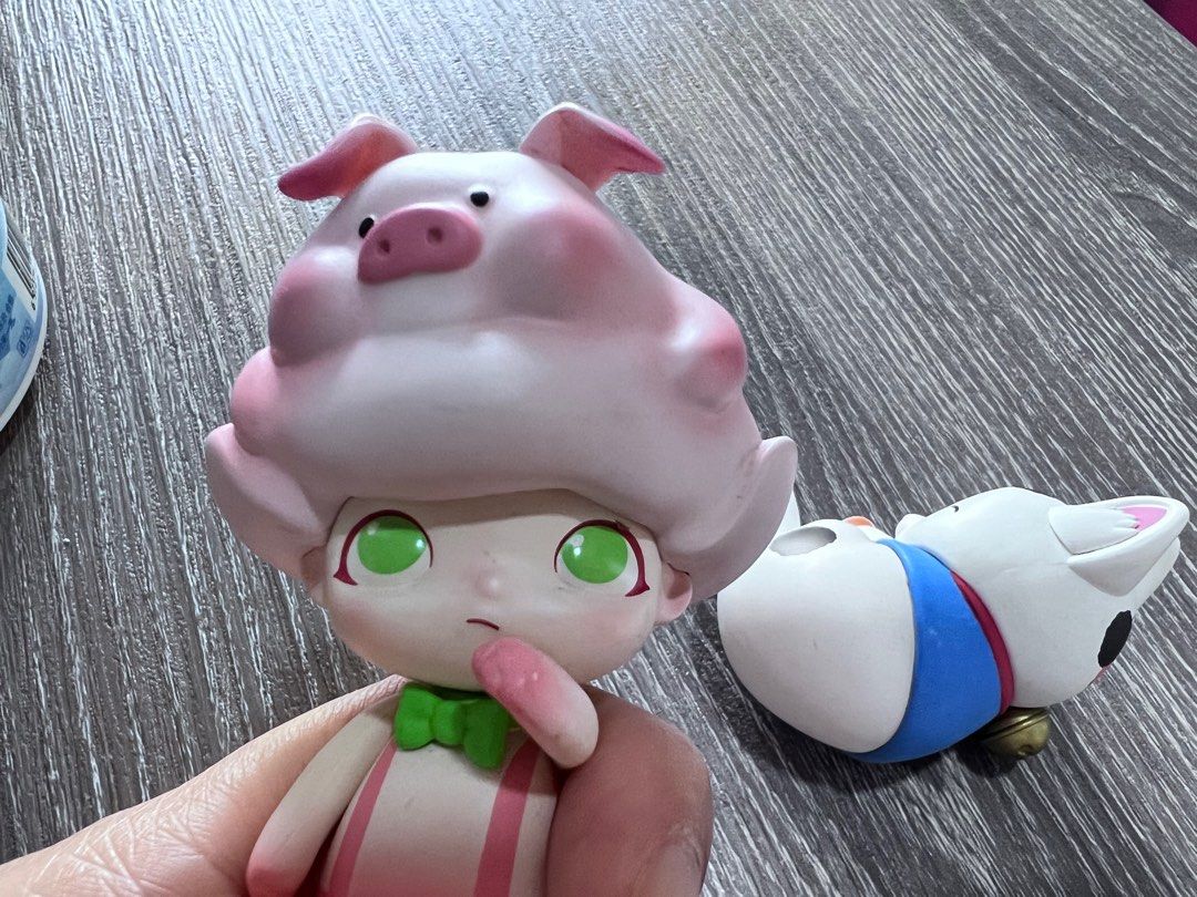 pop mart Dimoo animal pig cat sleeping konatsu can, Hobbies & Toys ...