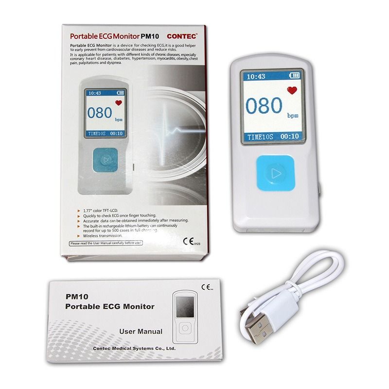 Contec Portable ECG Monitor (for iPhone & Android, Mac & Windows ...