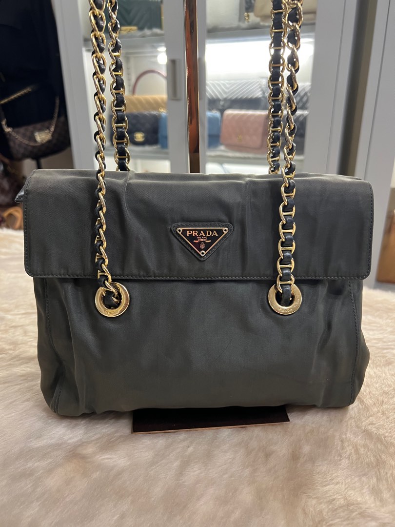 Prada chain bag, Luxury, Bags & Wallets on Carousell