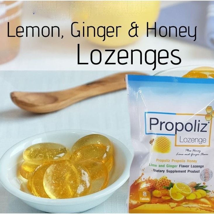 Propoliz Lozenge Natural Sore Throat Relieves Honey Lemon And Ginger
