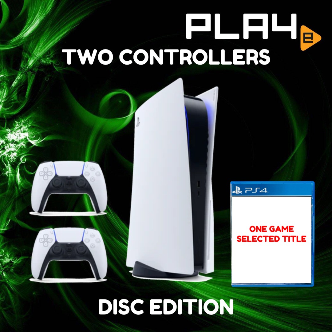 (LIMITED QTY!) PS5 Disc Version Console Dualsense bundle + game package ...