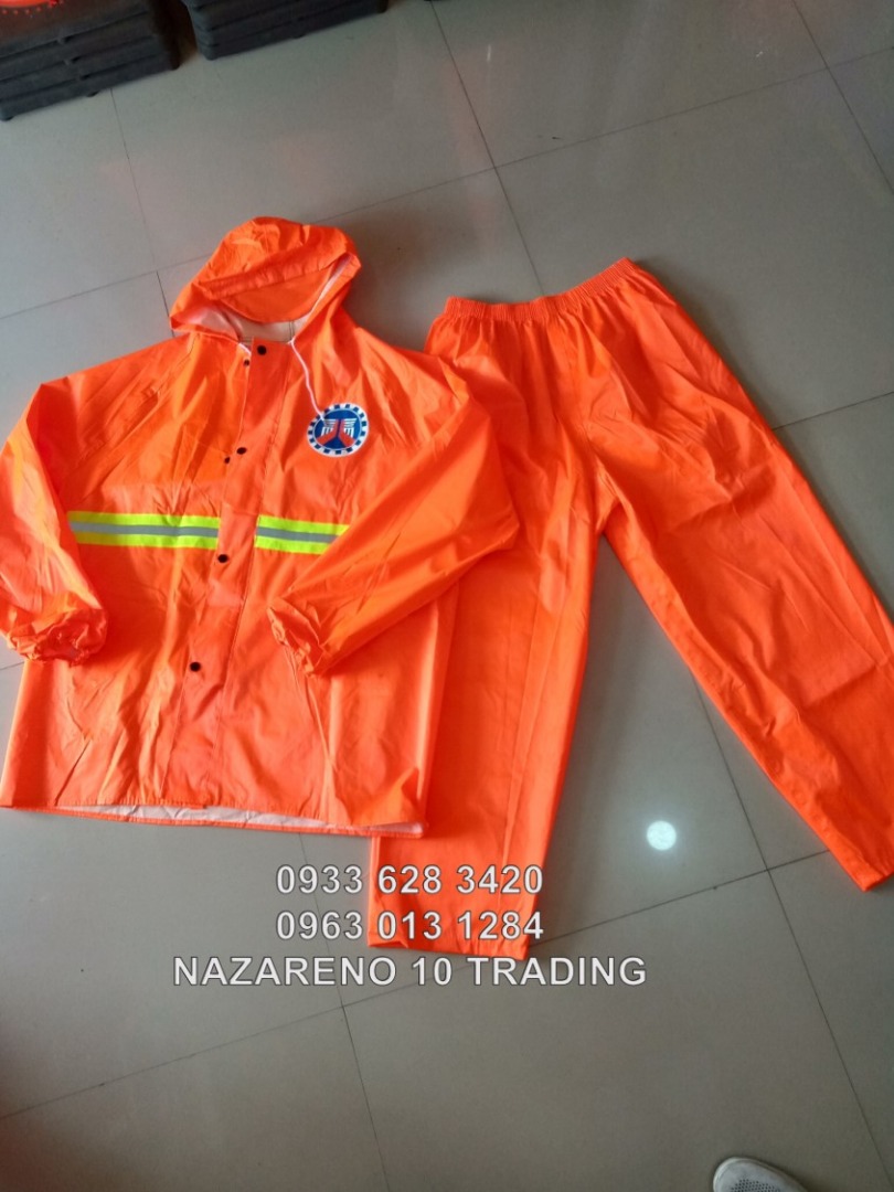 Raincoat ( Jacket and Pants ) PVC Materials Good Quality, Men's Fashion ...