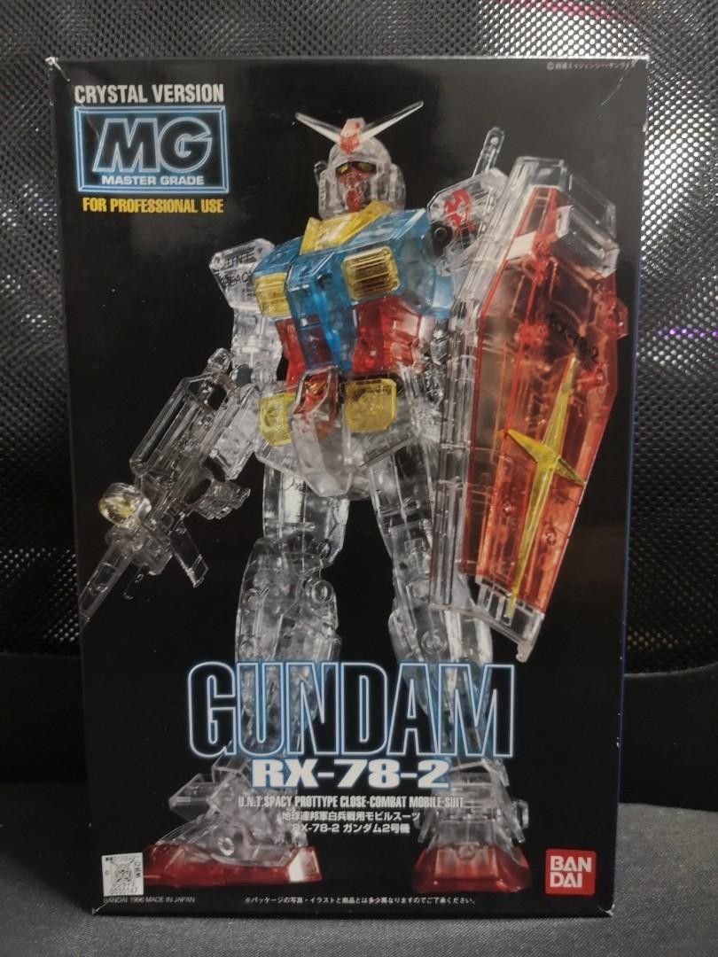 Rare MG Crystal RX-78-2 Gundam master grade professional Model kit ...