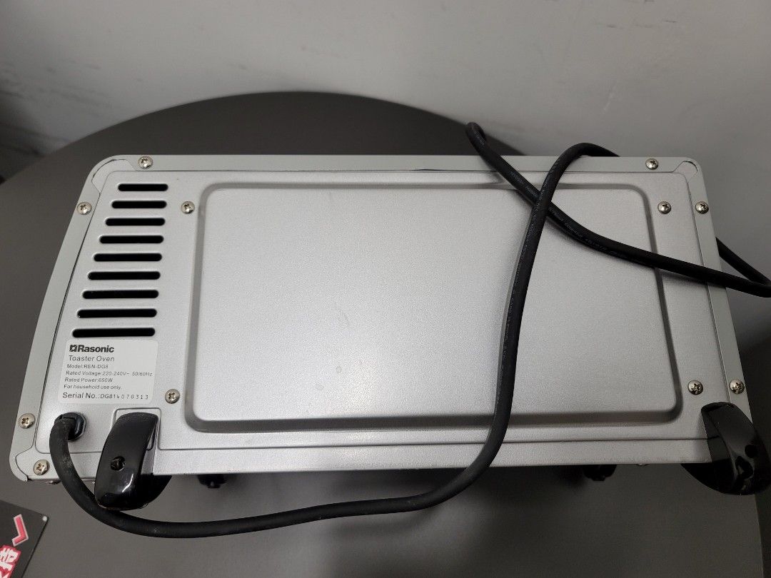 Rasonic Toaster Oven 樂信 多士焗爐 (8公升) REN-DG8, 家庭電器, 廚房電器, 焗爐及多士爐 - Carousell
