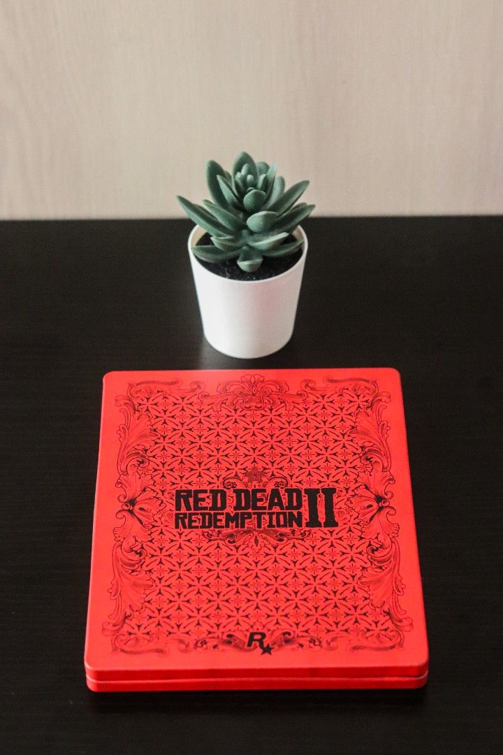 PS4 Game - Red Dead Redemption 2 RDR2 + Steel Case, Video Gaming, Video ...