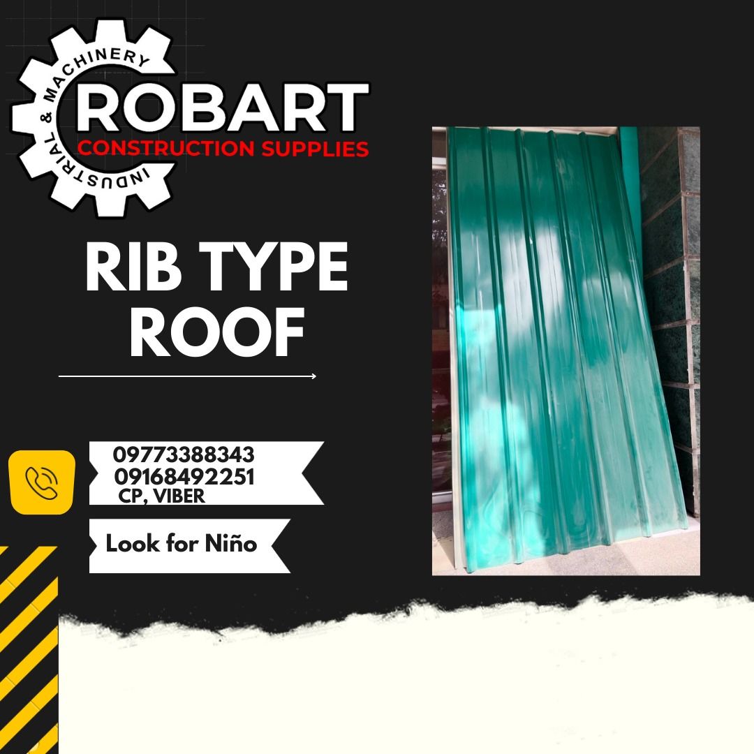 RIB TYPE ROOF, Commercial & Industrial, Construction Tools & Equipment ...