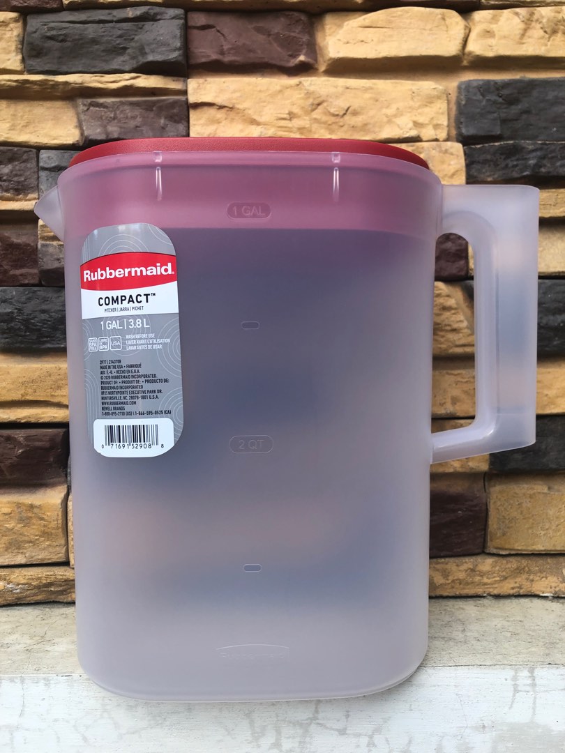 Rubbermaid pitcher 3.8 liters capacity, Furniture & Home Living, Kitchenware & Tableware ...