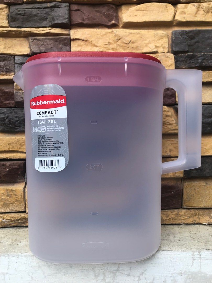 Rubbermaid pitcher 3.8 liters capacity, Furniture & Home Living ...
