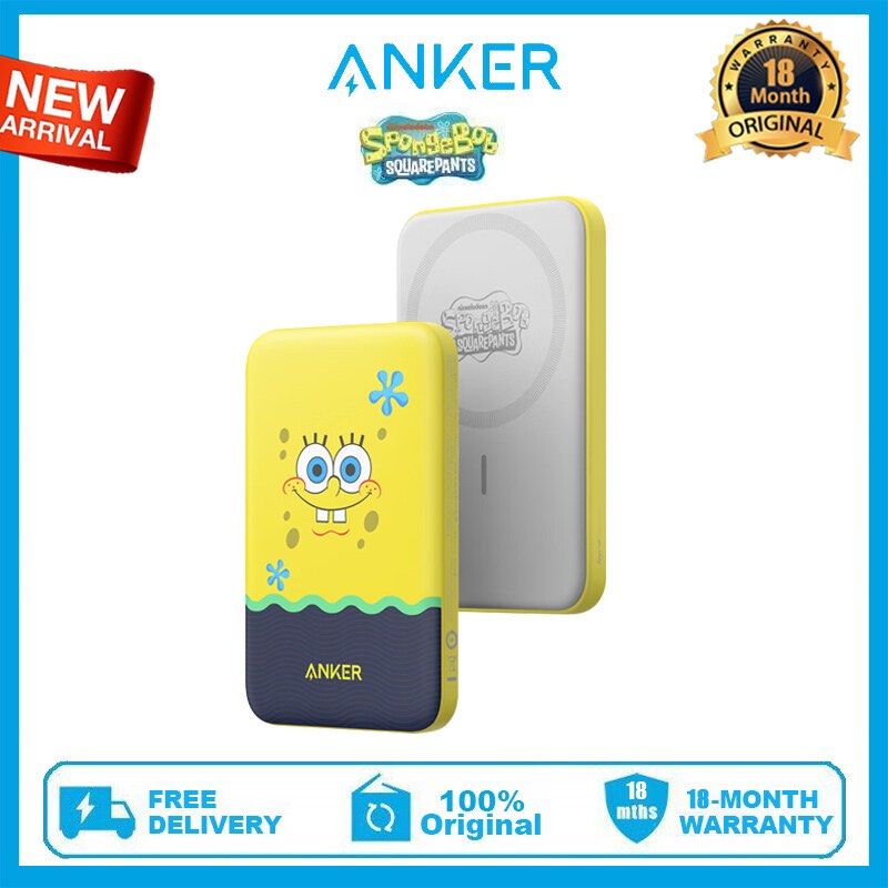 SALE!! LIMITED EDITION SPONGEBOB X ANKER MAGSAFE POWERBANK, Mobile ...
