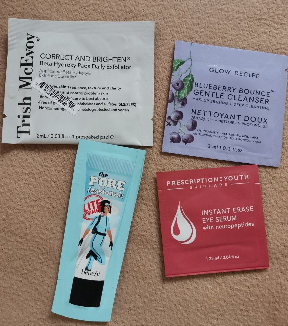 sample packets, Beauty & Personal Care, Face, Makeup on Carousell
