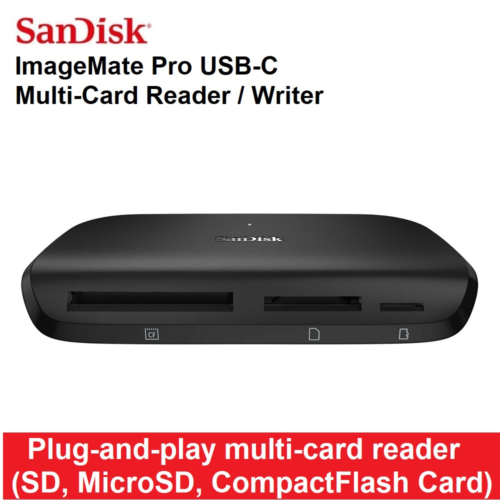 SanDisk ImageMate Pro USB 3.0 Multi-card Reader SD microSD CompactFlash ...