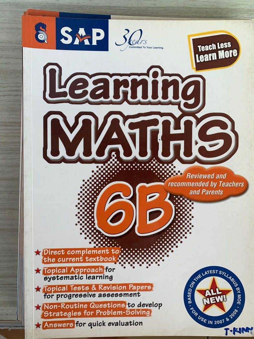 SAP Learning Maths 5A-6B, Hobbies & Toys, Books & Magazines, Textbooks ...