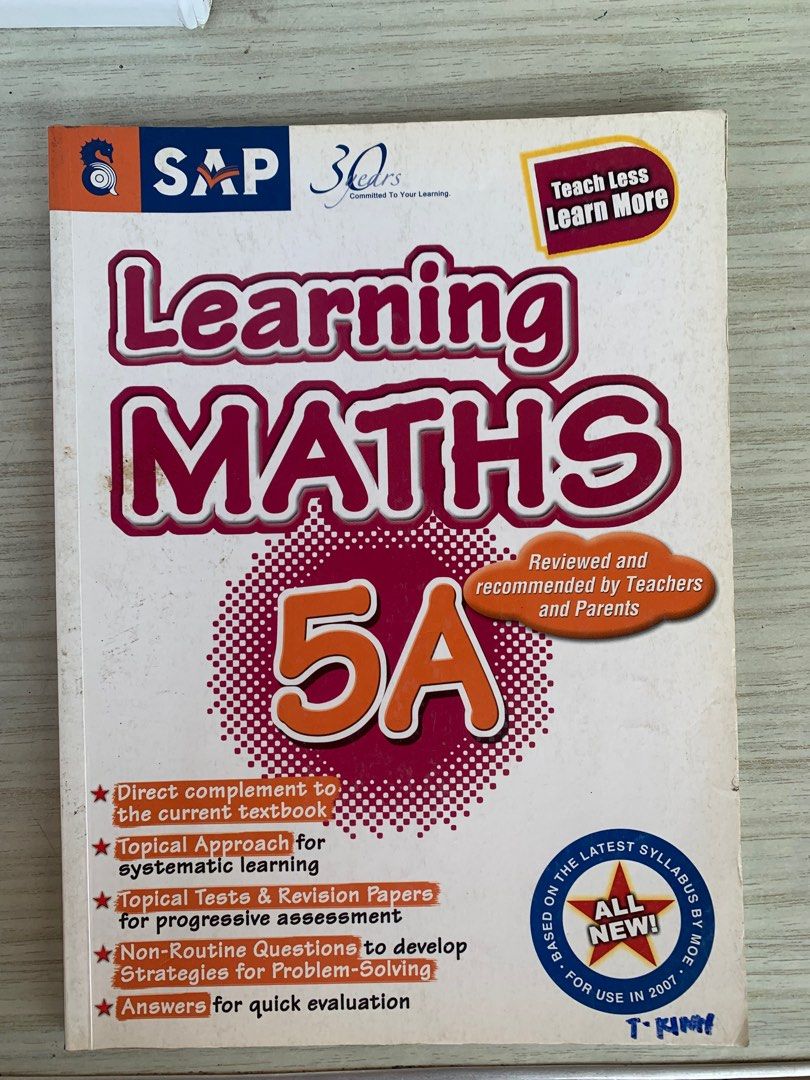 SAP Learning Maths 5A-6B, Hobbies & Toys, Books & Magazines, Textbooks ...