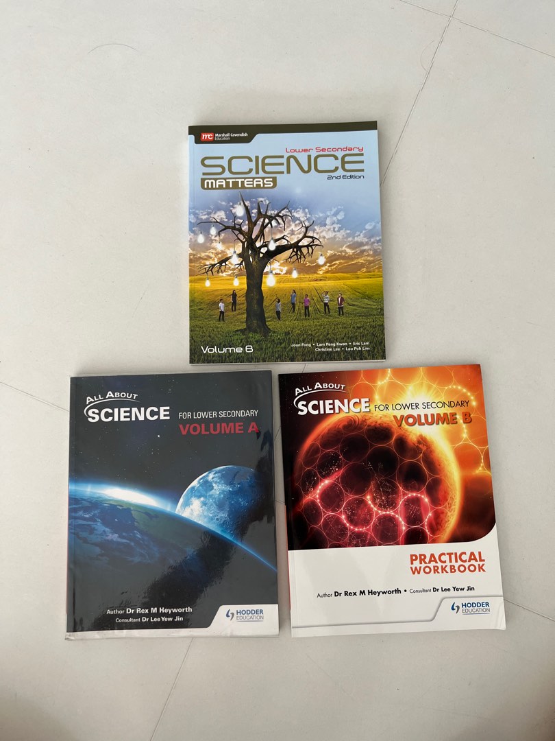 Science textbooks lower secondary 1 and 2, Hobbies & Toys, Books ...