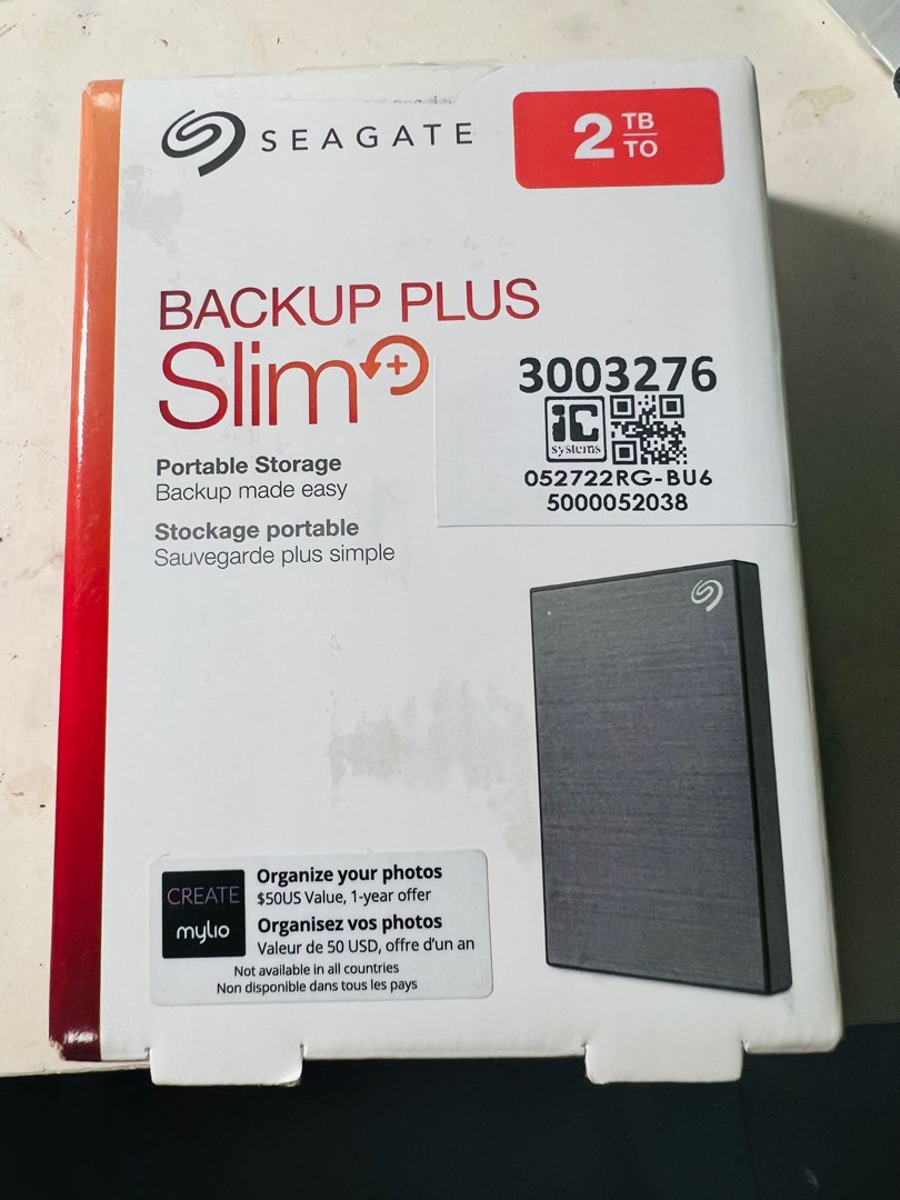 Seagate Backup Plus 2TB Slim external Hard drive, Computers & Tech ...