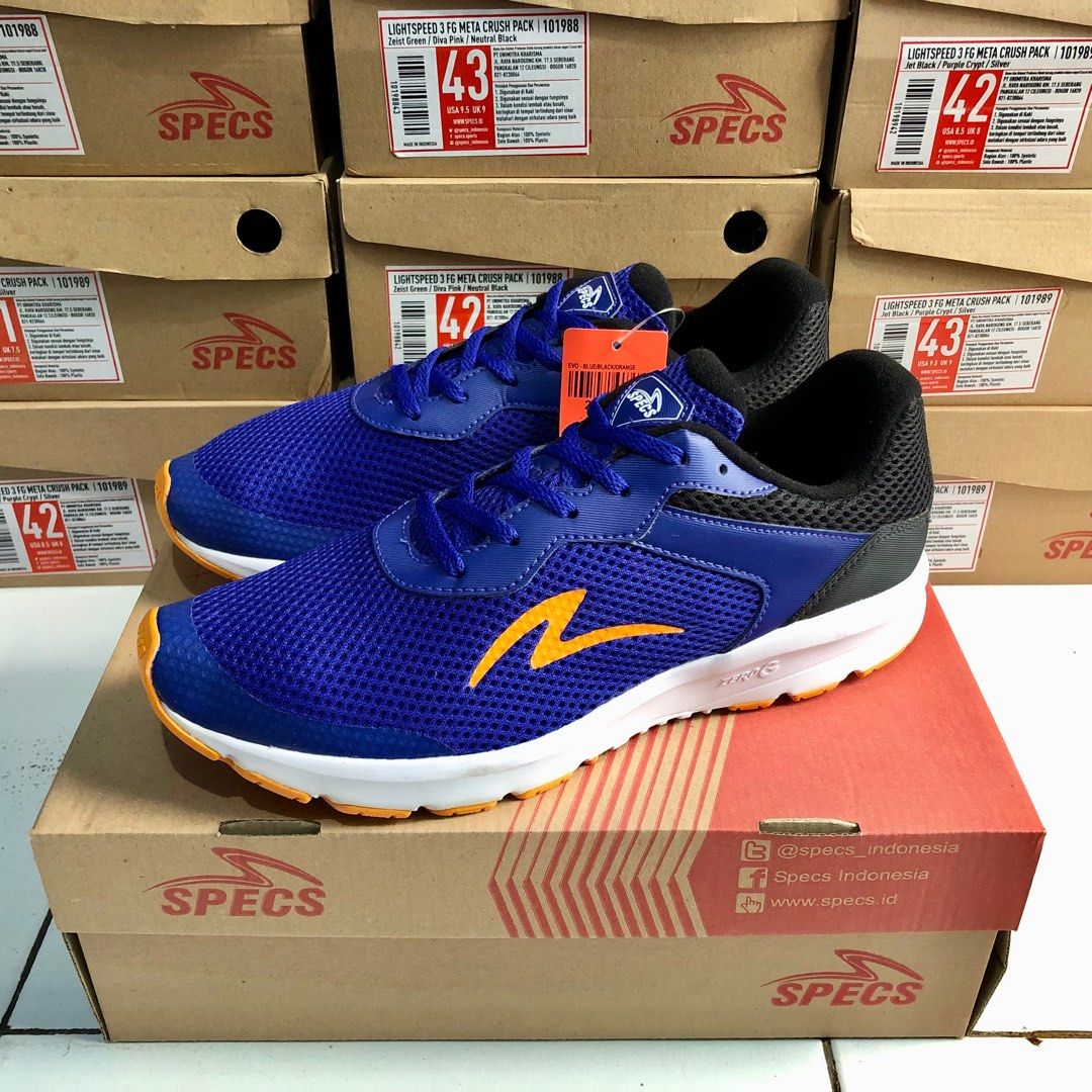 Sepatu Running Lari Specs Evo Original BNIB, Fesyen Pria, Sepatu ...