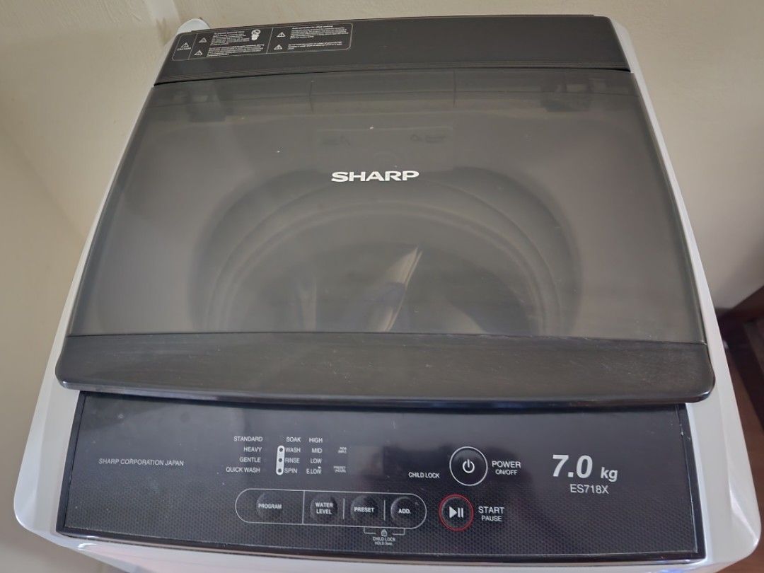 SHARP- 7KG Top Load, TV & Home Appliances, Washing Machines and Dryers on Carousell