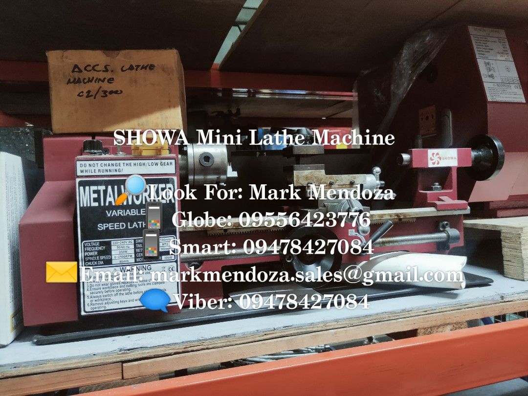 SHOWA Mini Lathe Machine, Commercial & Industrial, Industrial Equipment ...