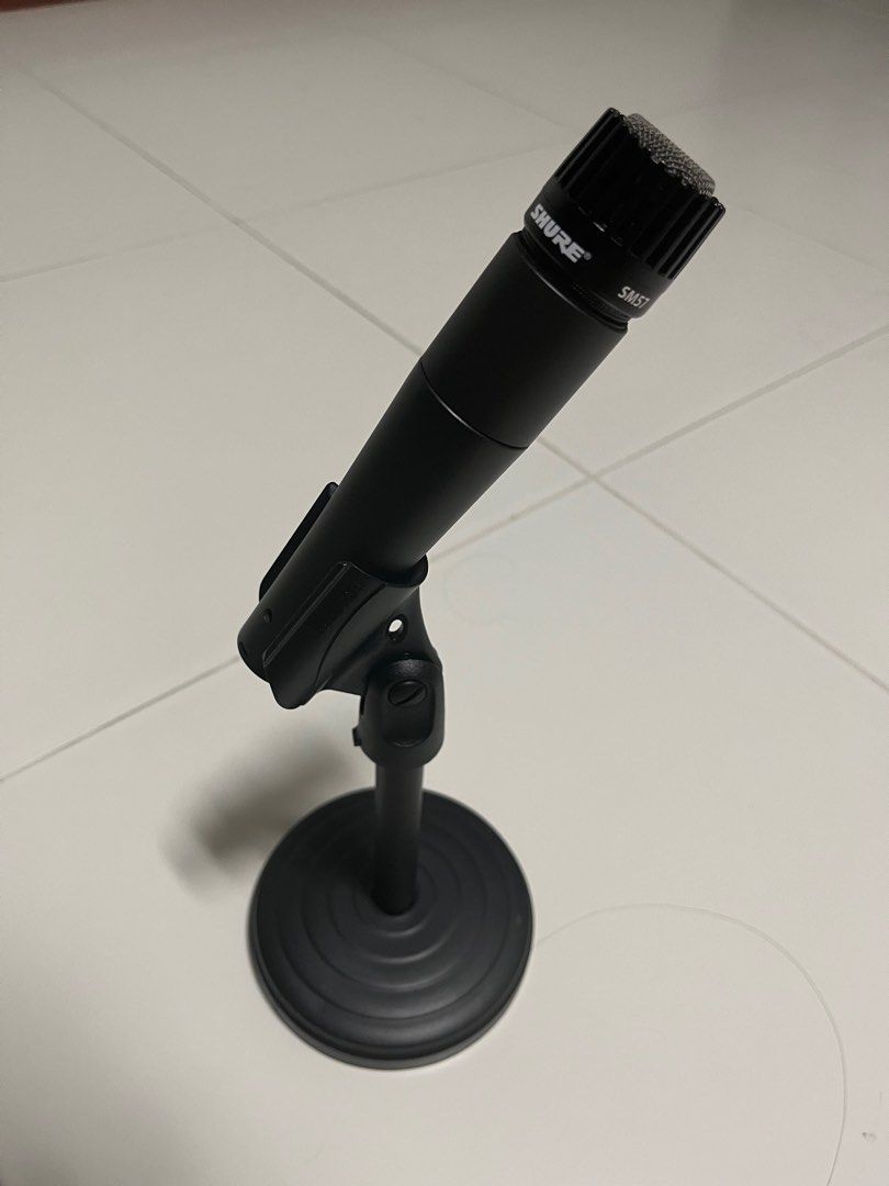 Shure SM57 Instrument Dynamic Microphone with FREE stand and foam cover ...