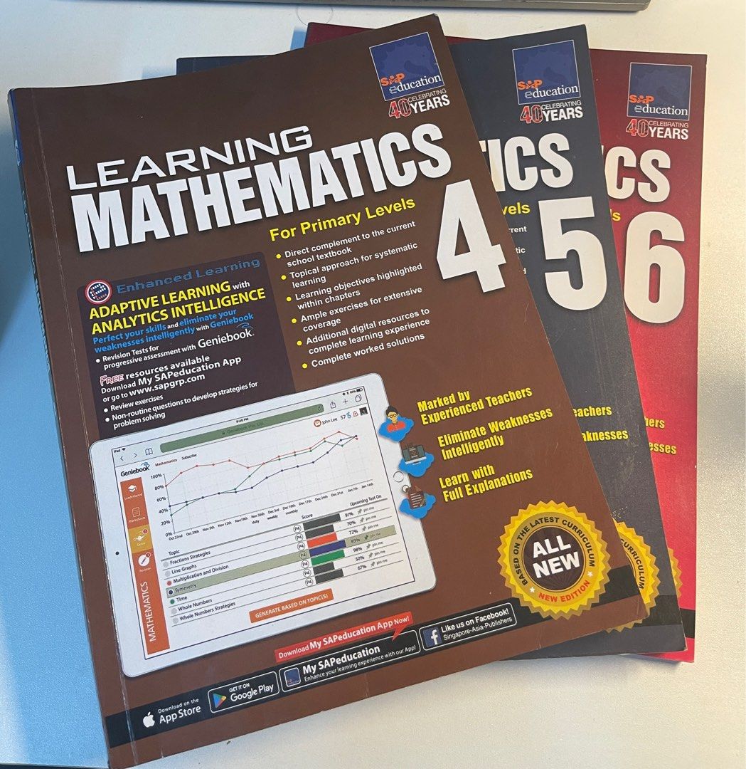Singapore Maths Exercise Book Primary 4/5/6, Hobbies & Toys, Books ...