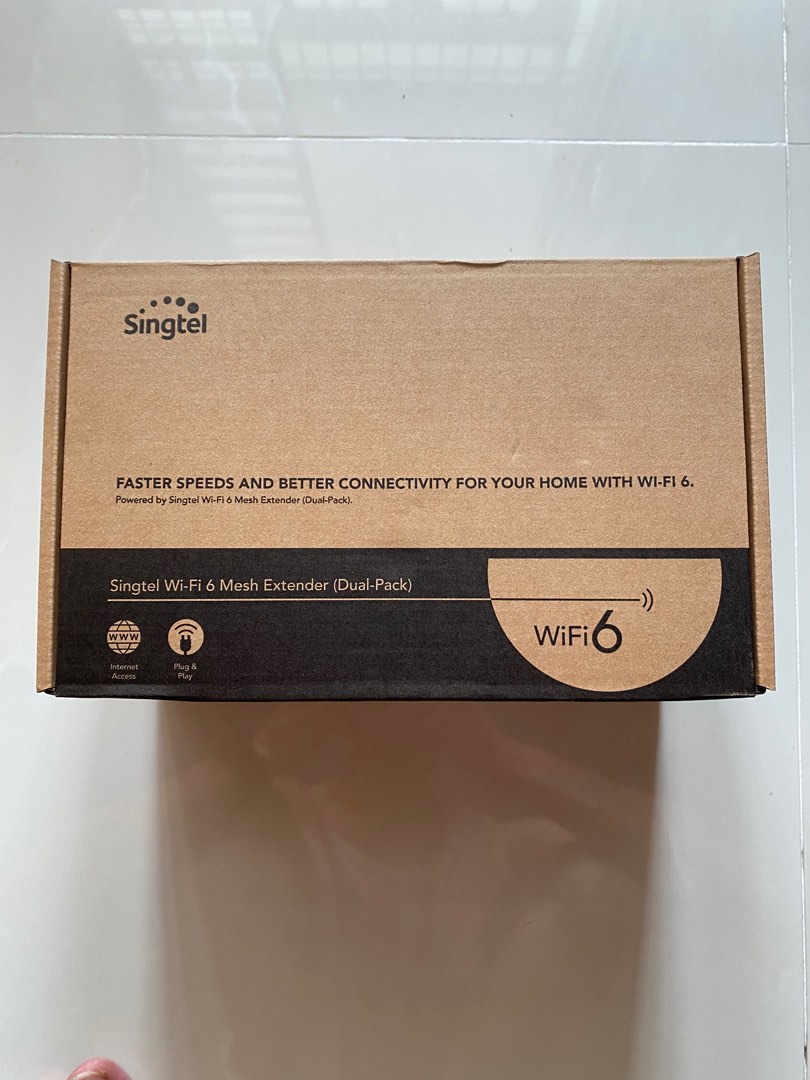 Singtel AX5400 Wi-Fi 6 Mesh Extenders (Dual), Computers & Tech, Parts ...
