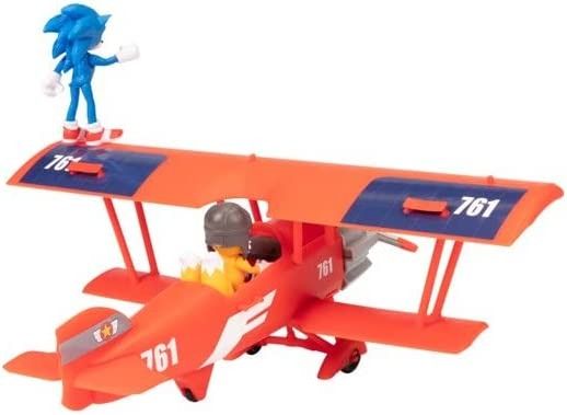Sonic the Hedgehog 2 The Movie Tornado Biplane Playset - Includes Sonic ...