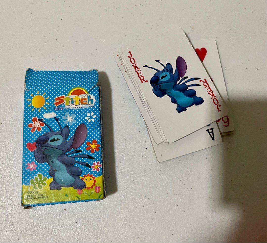 Stich playing cards, Hobbies & Toys, Toys & Games on Carousell