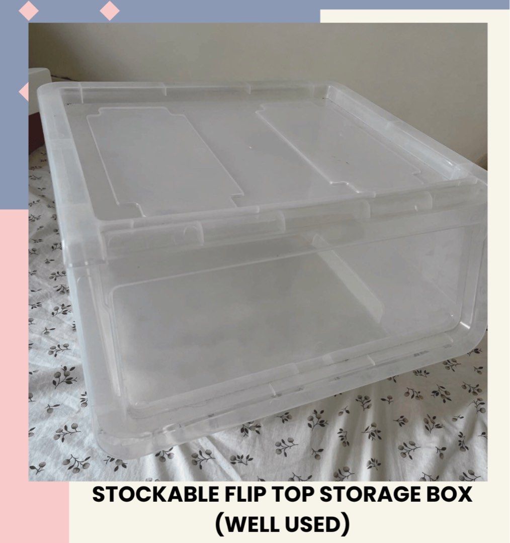 Stockable Storage Box on Carousell