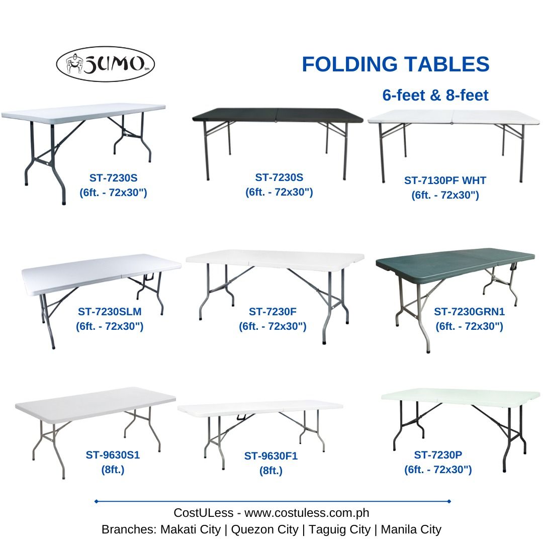 SUMO Folding Tables and Folding Chairs, Commercial Grade tables and ...