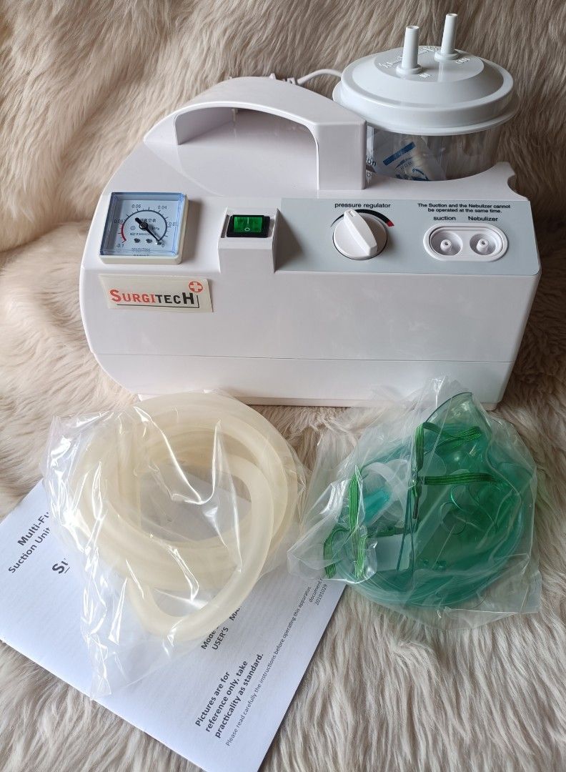 Surgitech Suction Machine With Nebulizer 2in1 Heavy Duty, Health ...