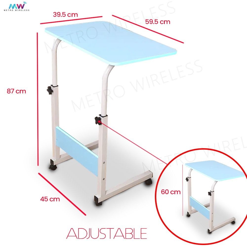 Table Laptop Writing Table Bed Side Table Adjustable Height 40 x 60 on ...