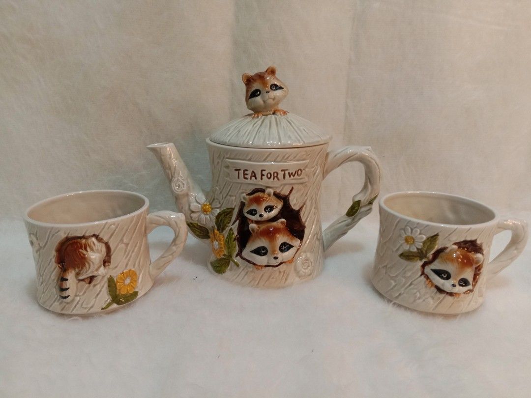 Tanuki Design Tea Set, Furniture & Home Living, Kitchenware & Tableware ...