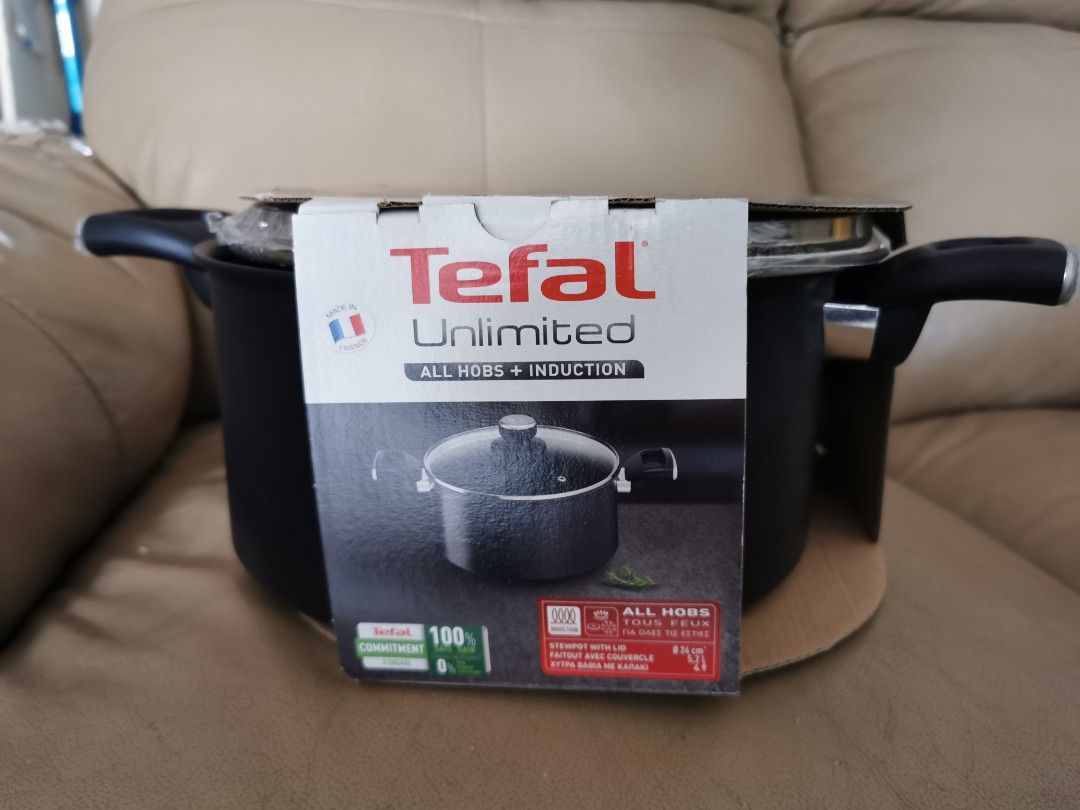 Tefal unlimited 24cm stew pot, tous feux+induction, Furniture & Home ...