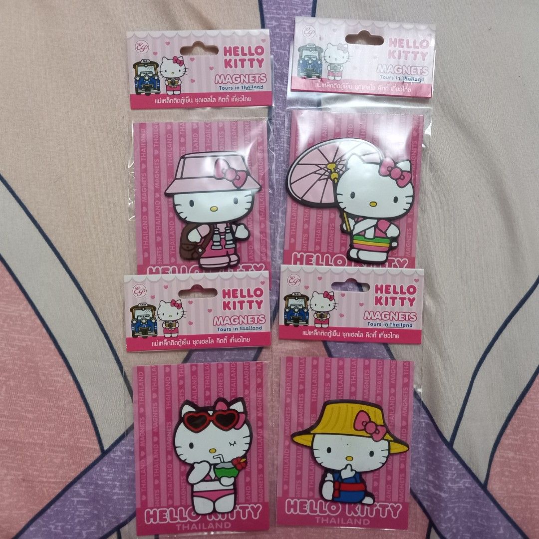 Tempelan kulkas Hello Kitty Thailand, Buku & Alat Tulis, Komik dan Manga di Carousell