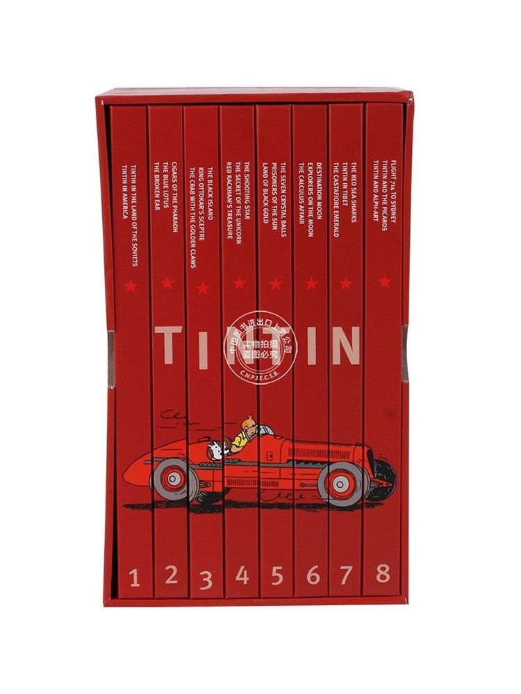 The Adventures of Tintin 8 hard cover book, Hobbies & Toys, Books ...