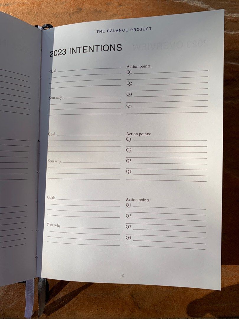The Balance Project 2023 Planner / Journal, Hobbies & Toys, Stationary ...