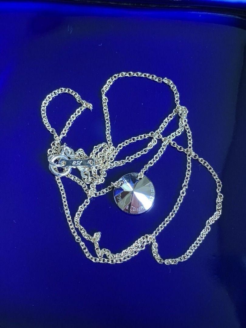 Tiffany & Co 18K Gold Elsa Peretti 2 Carat Round Faceted Pendant ...