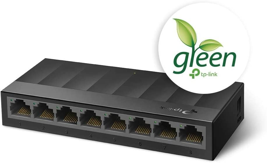 TP-Link LS1008G 8-Port Desktop/Wallmount Gigabit Ethernet Switch/Hub ...