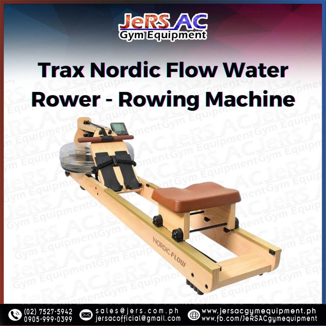Trax Nordic Flow Water Rower - Rowing Machine, Sports Equipment ...