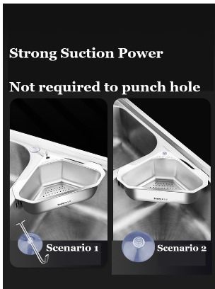 Triangle Food Waste Sink Filter Net Basket Holder Drain Kitchen ...