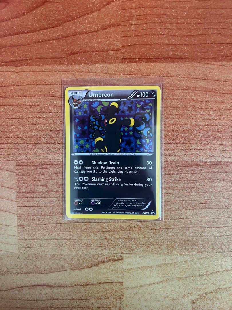 Umbreon BW93 Holo Promo - Pokémon TCG Black & White Promos, Hobbies ...