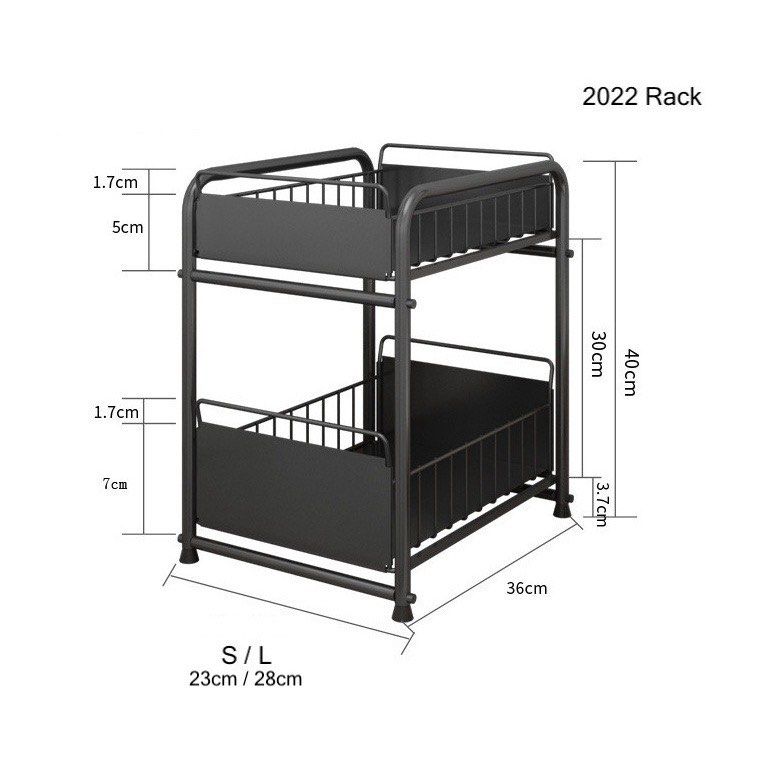 Under Sink Rack/ 2022 Kitchen Shelf Storage / Spice Organzier / Kitchen ...