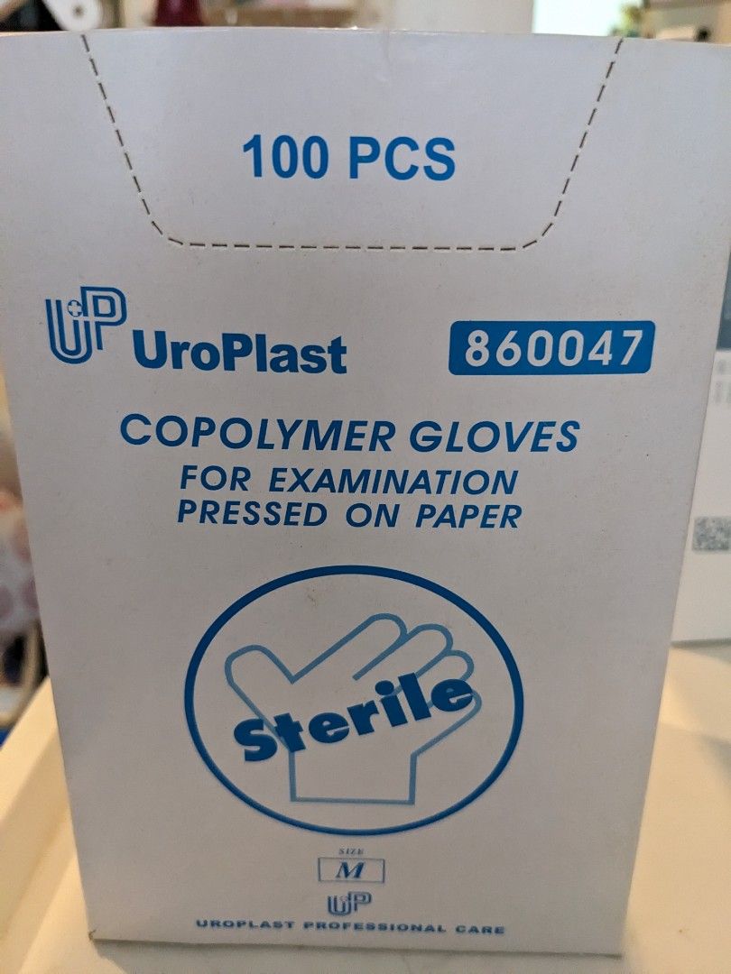 UroPlast Copolymer Gloves (Sterile), Health & Nutrition, Medical ...